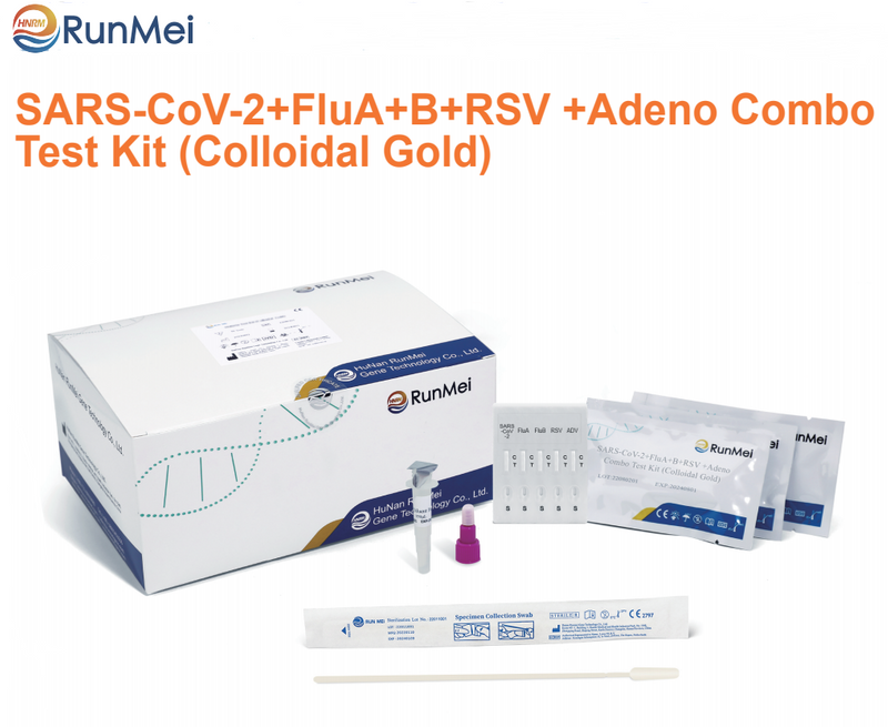 SARS-CoV-2+FluA+B+RSV +Adeno Combo Test Kit (Colloidal Gold) - Buy test ...