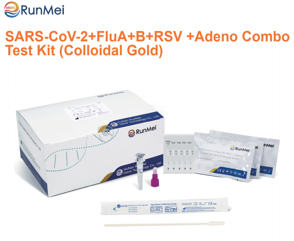 SARS-CoV-2+FluA+B+RSV +Adeno Combo Test Kit (Colloidal Gold) - Buy test ...
