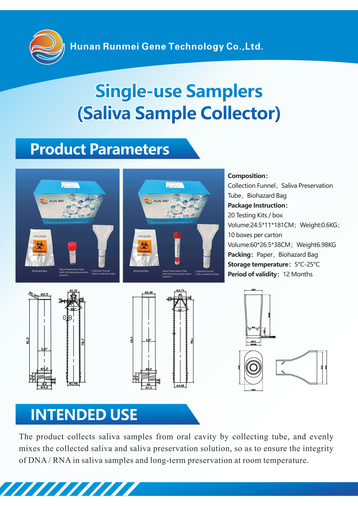 Coronavirus (COVID-19) Saliva Collection Device